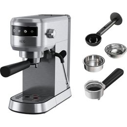 AEG Espressomaschine »Gourmet 6 EC6-1-6ST« Korbfilter Siebträger edelstahl