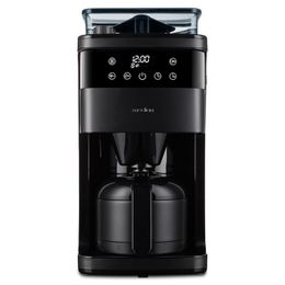 Medion Kaffeemaschine mit Mahlwerk &raquo;MD 19911, 8 Mahlstufen, 1 L Wassertank, Thermoskanne, Timerfunktion&laquo; Permanentfilter Tropfstopp, automatische...