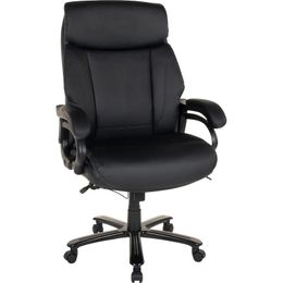 Duo Collection Chefsessel &raquo;Ennio&laquo; () Federkern, bis 180kg schwarz in Kunstleder + schwarz Belastbarkeit bis zu 180 kg -zus&auml;tzliche...