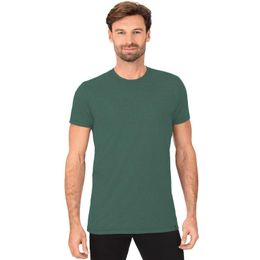 TRIGEMA T-Shirt »Slim Fit T-Shirt aus DELUXE Baumwolle«, 1 Stk. green-melange M M DELUXE-Single-Jersey