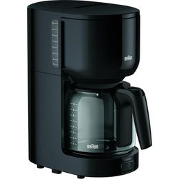 Braun Filterkaffeemaschine &raquo;KF 3120 BK&laquo; Papierfilter 1x4 1.000 W, automatische Abschaltung, herausnehmbarer Filterkorb schwarz