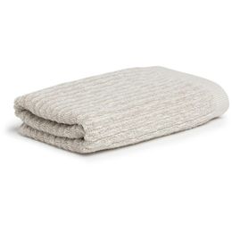 M&ouml;ve Handtuch beige Walkfrottier, Obermaterial: 85% Baumwolle, 10% Viskose, 5% Leinen