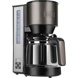 Black & Decker BLACK + DECKER Filterkaffeemaschine »BXCO1000E« 1, 25 l Kaffeekanne Permanentfilter anthrazit