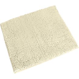 Kinzler Badematte &raquo;Chenille&laquo; H&ouml;he 18 mm rutschhemmend beschichtet fu&szlig;bodenheizungsgeeignet Badteppich, Uni Farben, weich, als rechteckig & halbrund...