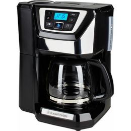 Russell Hobbs Kaffeemaschine mit Mahlwerk &raquo;Victory Grind & Brew 22000-56&laquo; 1, 5 l Kaffeekanne Permanentfilter Digital schwarz/silberfarben