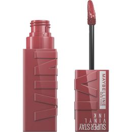 Maybelline NEW YORK Lippenstift &raquo;Super Stay Vinyl Ink&laquo; mit nat&uuml;rlichen Inhaltstoffen Nr. 40 Witty Lippenpflege von Maybelline New York