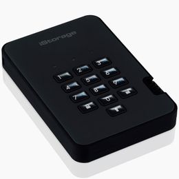 iStorage externe SSD &raquo;diskAshur2 SSD Black&laquo; 8 TB Anschluss USB 3.2 schwarz 100 % Hardwareverschl&uuml;sselung