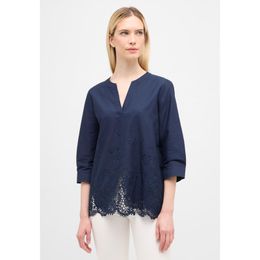 Eterna Schlupfbluse &raquo;LOOSE FIT&laquo; navy 46 46 Steh-Kragen