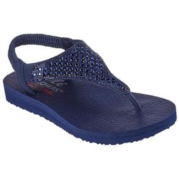 Skechers Sandale »MEDITATION-ROCKSTAR«, Sommerschuh, Sandalette, Riemchensandale, mit Glitzersteinen navy 41 41 Riemchensandale in veganer...