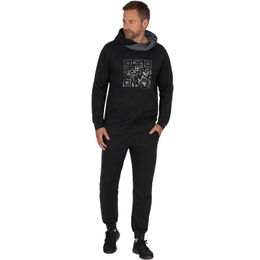 TRIGEMA Sweatshirt &raquo;Homewear Set mit QR-Code-Motiv&laquo; schwarz L L Sweat-Qualit&auml;t