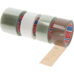 Tesa PET-Packband, Tesa® 60412, 70 % recycelt, VE 24 Rollen, transparent, Bandbreite 75 mm, ab 10 VE