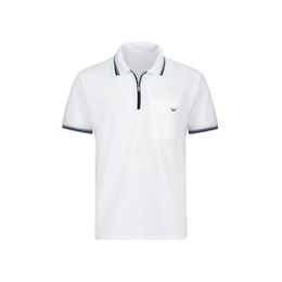 TRIGEMA Poloshirt &raquo;Poloshirt mit Rei&szlig;verschluss&laquo; 1 Stk. weiss 4XL 4XL DELUXE-Piqu&eacute;-Qualit&auml;t