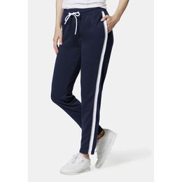 STOOKER WOMEN Damen STOOKER WOMEN Sporthose &raquo;JUDY 30" Galon D. Sweathose&laquo; Sporthose Regular Fit Sport Baumwolle f&uuml;r Damen blau 36/38