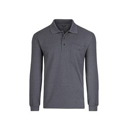 TRIGEMA Poloshirt »Langarm Poloshirt aus Baumwolle« 1 Stk. mauve-melange M M Piqué Qualität