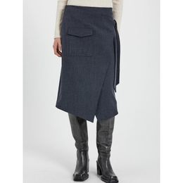 NORR Midirock &raquo;Skirt Cano&laquo; Dark grey melange 42 42 Feminine und elegante Designs