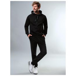 TRIGEMA Jogginganzug »Jogginganzug aus Biobaumwolle«, 1 Stk. schwarz XL XL BIO Sweat-Qualität