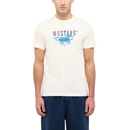 Mustang Kurzarmshirt &raquo;Herren Style Austin&laquo; offwhite XXL XXL L&auml;ssiger Schnitt