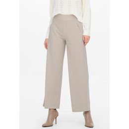 Jacqueline de Yong Jdy Damen JDY Schlupfhose &raquo;JDYLOUISVILLE CATIA WIDE PANT JRS NOOS&laquo; Sommerhose, hinten mit elastischem B&uuml;ndchen grau M (38), L&auml;nge 34