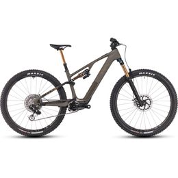 Cube AMS Hybrid ONE44 C:68X SUPER TM 400X | Gr. M | Carbon E-MTB Allmountain-Trail (130-150mm) Braun