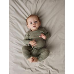 name it Langarmbody &raquo;NBNWAX WOOL RIB LS BODY NOOS&laquo; aus reiner Merinowolle Dried Sage 86 - N-Gr N-Gr 86 Body von name it f&uuml;r M&auml;dchen und Jungen