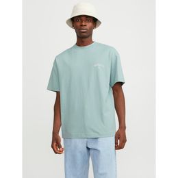Jack & Jones JACK & JONES Oversize-Shirt &raquo;JORSANTORINI BACK TEE SS CREW NECK SN&laquo; gray mist XS XS Bequemes Oversize-Shirt mit l&auml;ssigem Rundhalsausschnitt