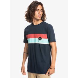 Quiksilver T-Shirt »Multiply Stripe« Navy Blazer XL XL Stoff: Baumwollstoff [160 g/m2]