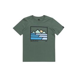 Quiksilver T-Shirt »Landscape Lines« Laurel Wreath 12(148-156cm) 12(148-156cm) Stoff: Baumwoll-Jersey-Stoff [160 g/m2]