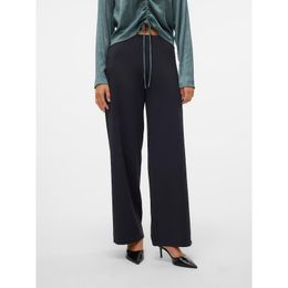 V&eacute;ro Moda VERO MODA Schlupfhose &raquo;VMBERLIN ZAMIRA MW WIDE PANT NOOS&laquo; mit Stretch Blue Graphite XXL (44) - L&auml;nge 32 L&auml;nge 32 XXL (44) Hose von Vero Moda