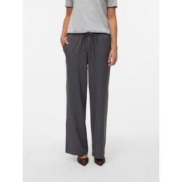 Véro Moda VERO MODA Schlupfhose »VMMILLY LW WIDE STRING PANT NOOS« Sommerhose Dark Grey Melange XS (34) - Länge 32 Länge 32 XS (34) Lässige Hose von Vero Moda