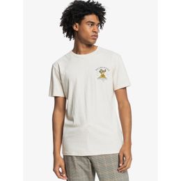 Quiksilver T-Shirt &raquo;Avalons&laquo; Antique White Heather S S Stoff: Leichter Baumwollstoff
