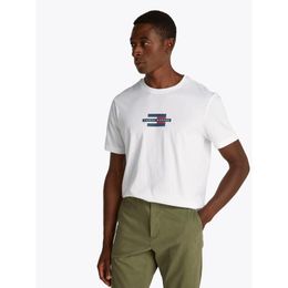 Tommy Hilfiger Kurzarmshirt »FLAG BOX TEE«, Mit Rundhalsausschnitt White XXL XXL T-Shirt von Tommy Hilfiger Menswear