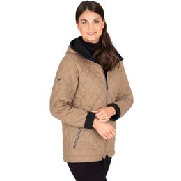 TRIGEMA Sweatjacke »Steppjacke mit Kapuze aus Sweat-Qualität«, 1 Stk. nougat-melange XL XL Gesteppte Sweatqualität mit Wattierung