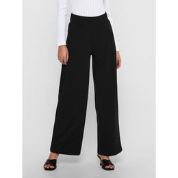 Jacqueline de Yong Jdy Damen JDY Schlupfhose &raquo;JDYLOUISVILLE CATIA WIDE PANT JRS NOOS&laquo; Sommerhose, hinten mit elastischem B&uuml;ndchen schwarz S (36), L&auml;nge 30