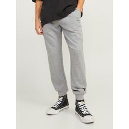 Jack & Jones JACK & JONES Sweathose &raquo;JPSTGORDON Jogpants mit Kordelzug und bequemem Schnitt&laquo; unifarben, modisch, bequem, Baumwolle Light Grey Melange M - N-Gr...