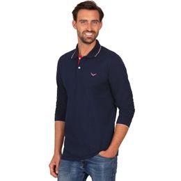 TRIGEMA Poloshirt &raquo;Modisches Poloshirt mit langen Armen&laquo; 1 Stk. navy M M Piqu&eacute; Qualit&auml;t