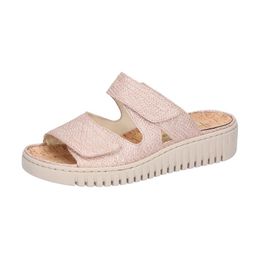 Waldl&auml;ufer WALDL&Auml;UFER Pantolette &raquo;K-VALERIE&laquo;, Sommerschuh, Strandschuh, Hausschuh mit Klettverschl&uuml;ssen, K-Weite apricot 7,5 (41) 7,5 (41) Pantolette in...