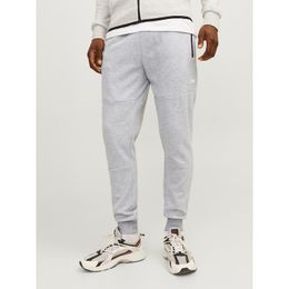 Jack & Jones JACK & JONES Sweatpants &raquo;AIR SWEAT PANTS&laquo; Light Grey Melange S - N-Gr N-Gr S Elastischer Bund mit Kordelzug