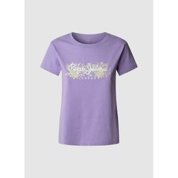Pepe Jeans T-Shirt »AVA« mit floralem Print 419LILAC S S Shirt AVA von Pepe Jeans