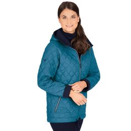 TRIGEMA Sweatjacke »Steppjacke mit Kapuze aus Sweat-Qualität«, 1 Stk. saphir-light-melange XL XL Gesteppte Sweatqualität mit Wattierung