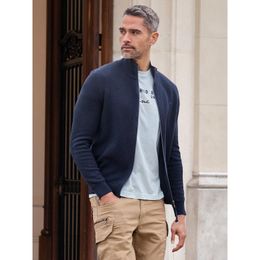Lerros Sweatjacke &raquo;Unifarbene Sweatjacke f&uuml;r Herren&laquo; CLASSIC NAVY XL XL Normale Passform