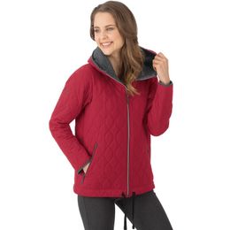 TRIGEMA Sweatjacke &raquo;Steppjacke mit Kapuze aus Sweat-Qualit&auml;t&laquo; 1 Stk. rubin XL XL Gesteppte Sweatqualit&auml;t mit Wattierung