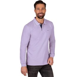 TRIGEMA Poloshirt »Modisches Poloshirt mit langen Armen« 1 Stk. flieder XL XL Piqué Qualität