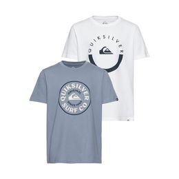 Quiksilver T-Shirt »SUNRISE AROUND SHORT SLEEVE TEE PACK YTH«, 2 Stk. für Kinder denim/white 10 (134/140) 10 (134/140) T-Shirt von Quiksilver im...