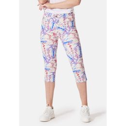 STOOKER WOMEN 7/8-Hose »Print Capri Hose Skinny Fit« Skinny Fit Capri Pants Wash Magic Shape Effekt für Damen brilliant flowers 42 - Kurz Kurz 42...