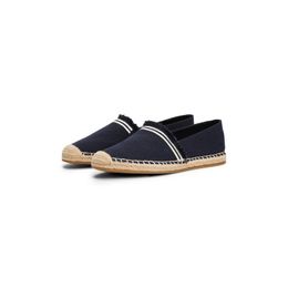 Tommy Hilfiger Espadrille &raquo;FRINGE CANVAS CLOSED ESPADRILLE&laquo;, Halbschuh, Schlupfschuh, Sommerschuh mit ausgefransten Rand dunkelblau 41 41...