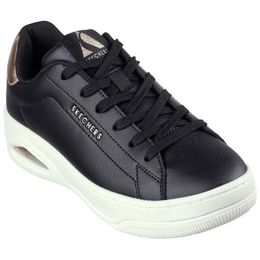 Skechers Damen Sneaker &raquo;UNO COURT&laquo; mit Metallic-Applikation, Freizeitschuh, Halbschuh, Schn&uuml;rschuh rosa 35