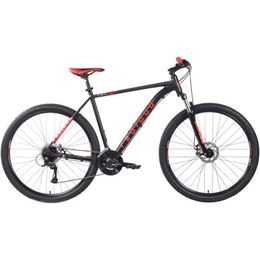 REDLOUD Mountainbike &raquo;MA.02&laquo; 24 Gang Shimano Shimano Acera RD-M3020 Schaltwerk Kettenschaltung schwarz Mountainbike