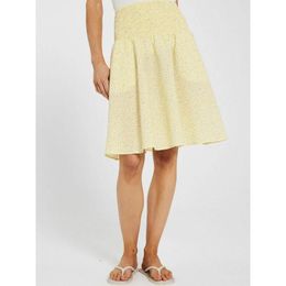 NORR Midirock &raquo;shirt Opal&laquo; Light yellow flower AOP 42 42 Feminine und elegante Designs