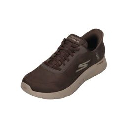 Skechers Sneaker Low GO WALK FLEX HANDS UP 216326 in braun | Gr.: 48