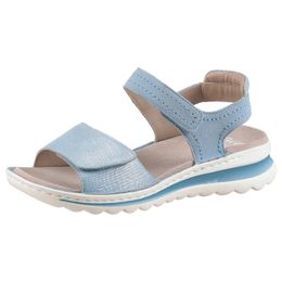 Ara Keilsandalette »TAMPA«, Sommerschuh, Sandale, Keilabsatz, mit Klettverschlüssen, G-Weite azurblau-silberfarben 41 41 Sandalette mit...